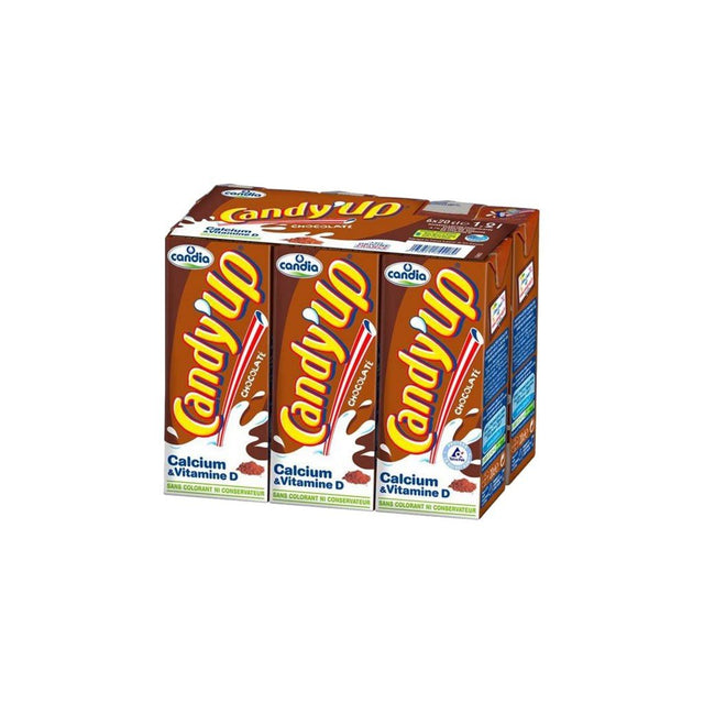 Candy'up chocolate flavoured milk, Candia, 6x20cl – Le Vacherin Deli