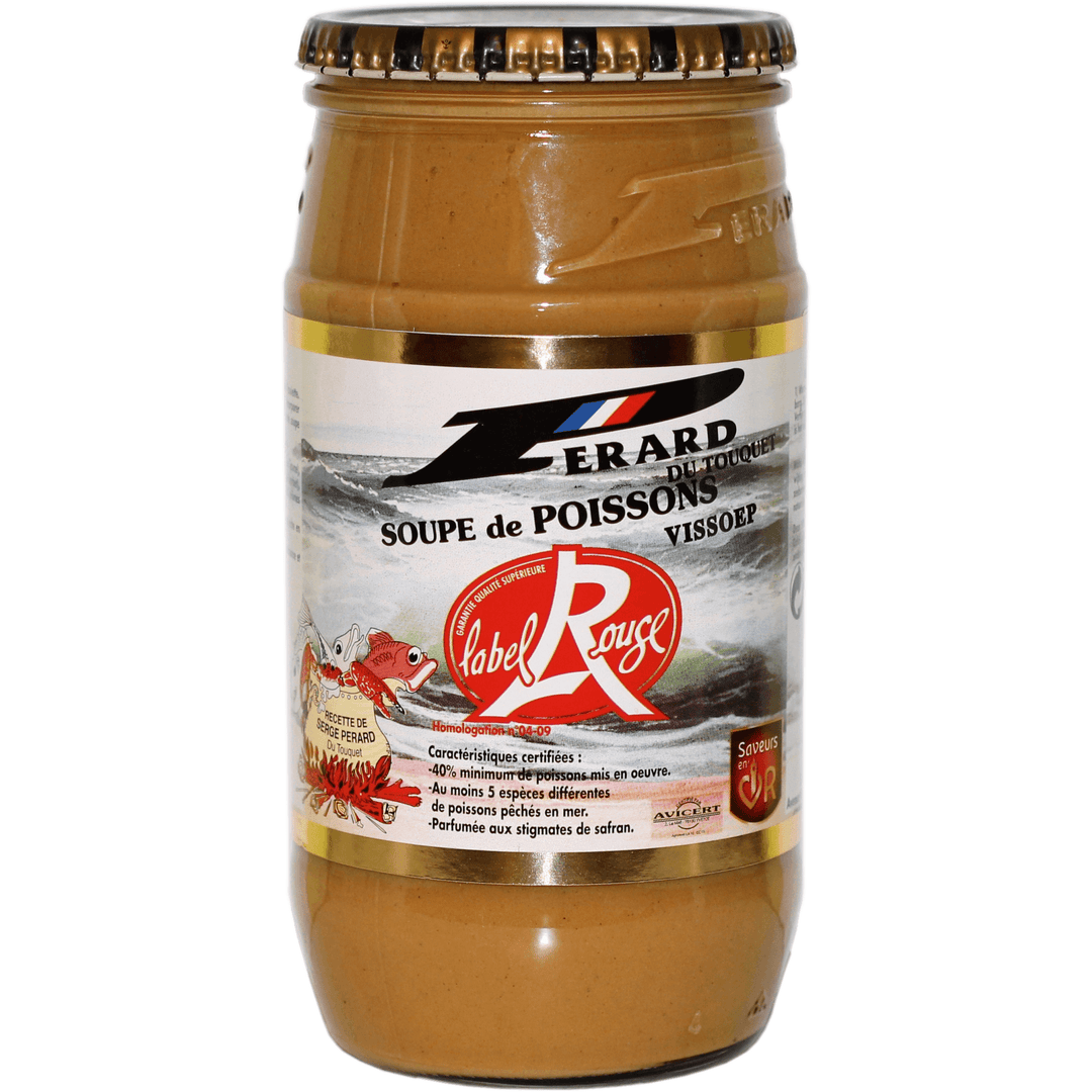Soupe de poisson Label Rouge bocal,Fish soup Label Rouge (glass jar ...